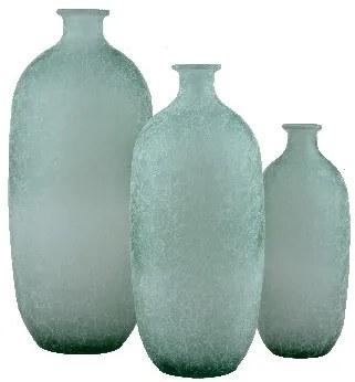 San Miguel VIDRIOS SAN MIGUEL !RECYCLED GLASS! Váza z recyklovaného skla "NAPOLES", SILK, 9,6 L, V, modrá