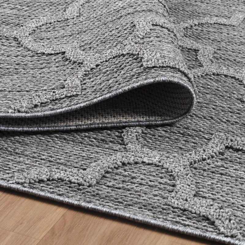 Ayyildiz, Kusový koberec Patara 4951 Grey – na ven i na doma, 200x290, šedá, chodba / předsíň