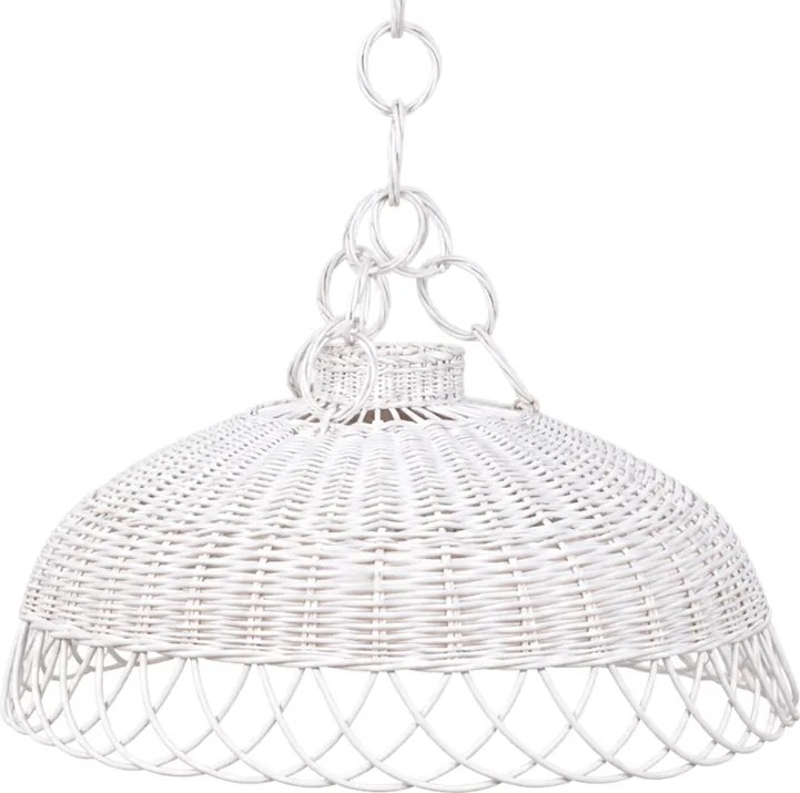 Lustr proutěný malovaný (stínítko) Lustre V. průměr 45 x v.21/52(cm)