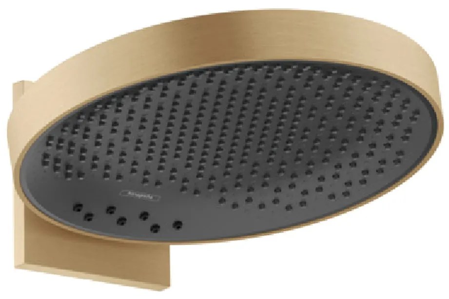 Hansgrohe Rainfinity, hlavová sprcha 360 3jet s připojením na zeď, kartáčovaný bronz, HAN-26234140