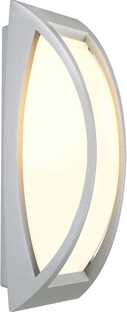 LA 230444 Venkovní svítidlo MERIDIAN ii nástěnná stříbrnošedá 230V E27 24W - BIG WHITE