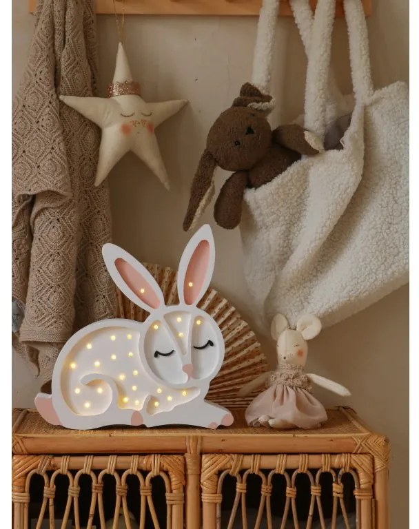 Little Lights Lampa Bunny Snow White