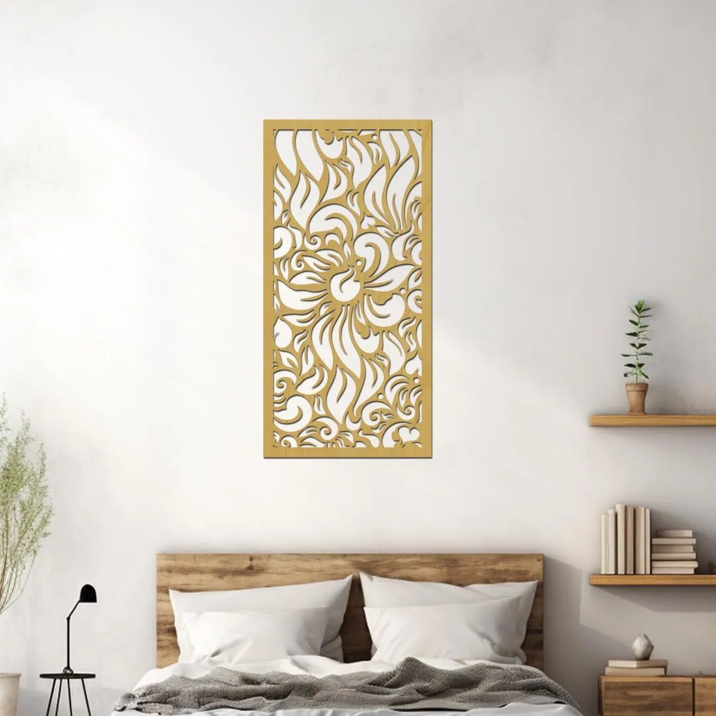 dřevo života Dřevěný dekorační panel Anthurion Zvolte rozměr (cm): 20x40, Zvolte barvu dekoru: Bílá