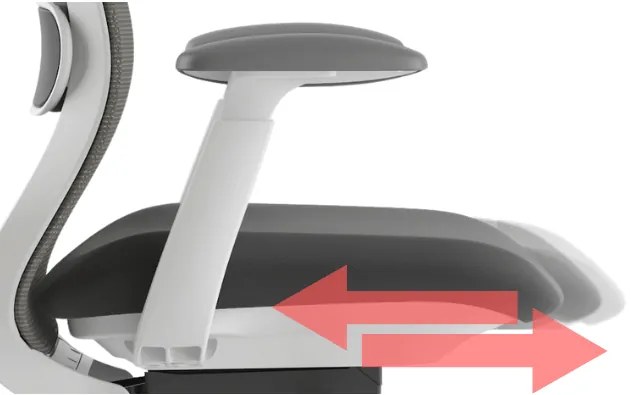 MERCURY Ergonomická kancelářská židle UNO - tmavě šedá síťovina