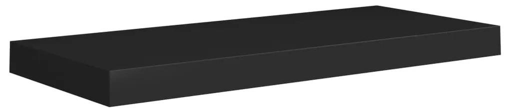 Plovoucí nástěnné police 4 ks černé 60 x 23,5 x 3,8 cm MDF