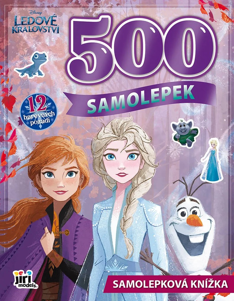 JIRI MODELS Velká samolepková knížka 500 samolepek Ledové Království (Frozen) 6