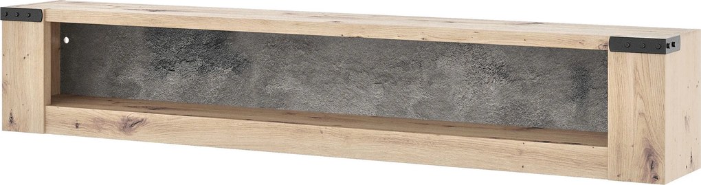 XXXLutz ZÁVĚSNÁ SKŘÍŇKA, barvy břidlice, dub artisan, 160/29/23 cm Hom`in - Závěsné skříňky - 000552062302