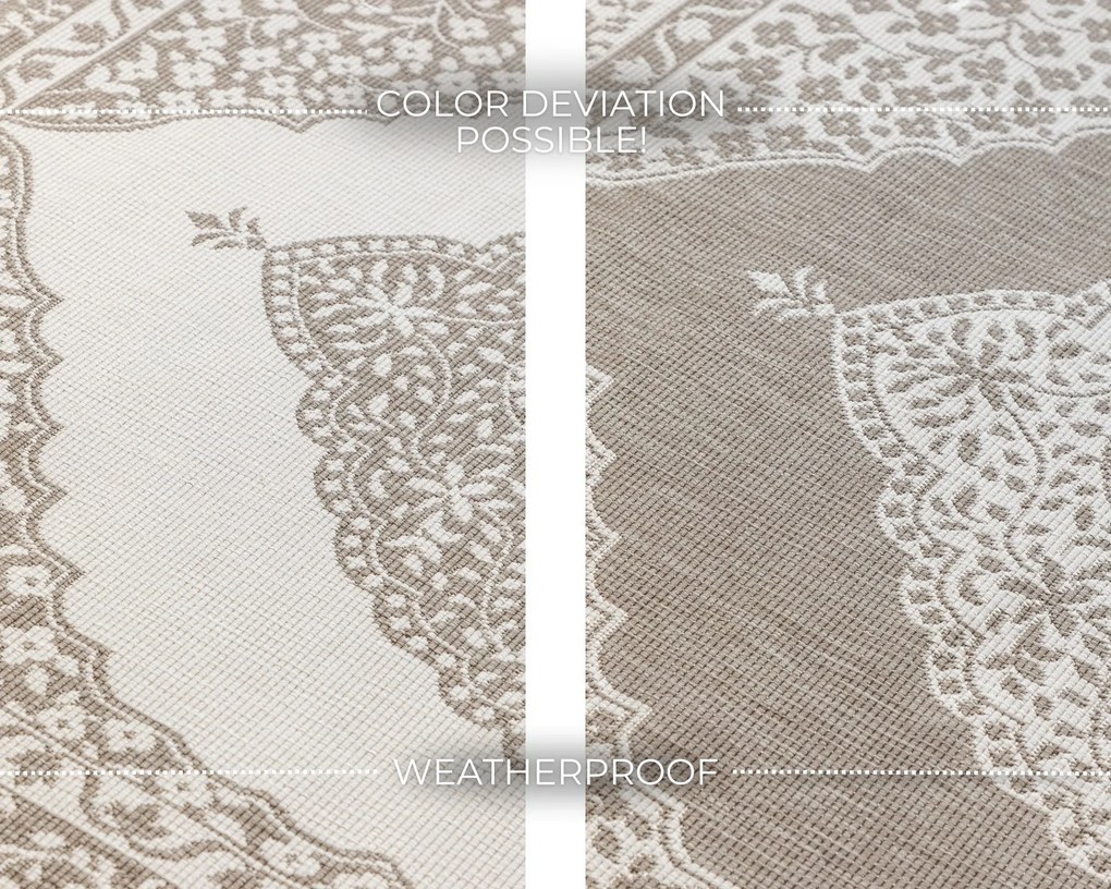 ELLE Decoration, Kusový koberec Gemini 106026 Linen z kolekce Elle – na ven i na doma, 80x150, béžová, chodba / předsíň