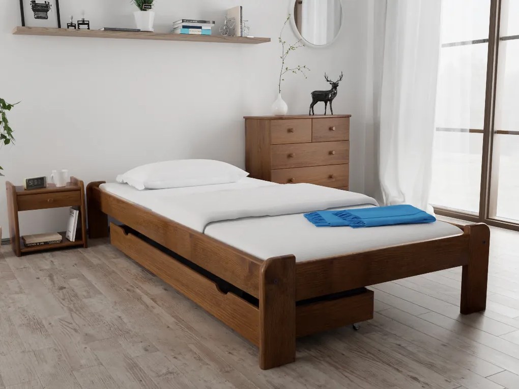 Postel ADA 80 x 200 cm, dub Matrace: Bez matrace