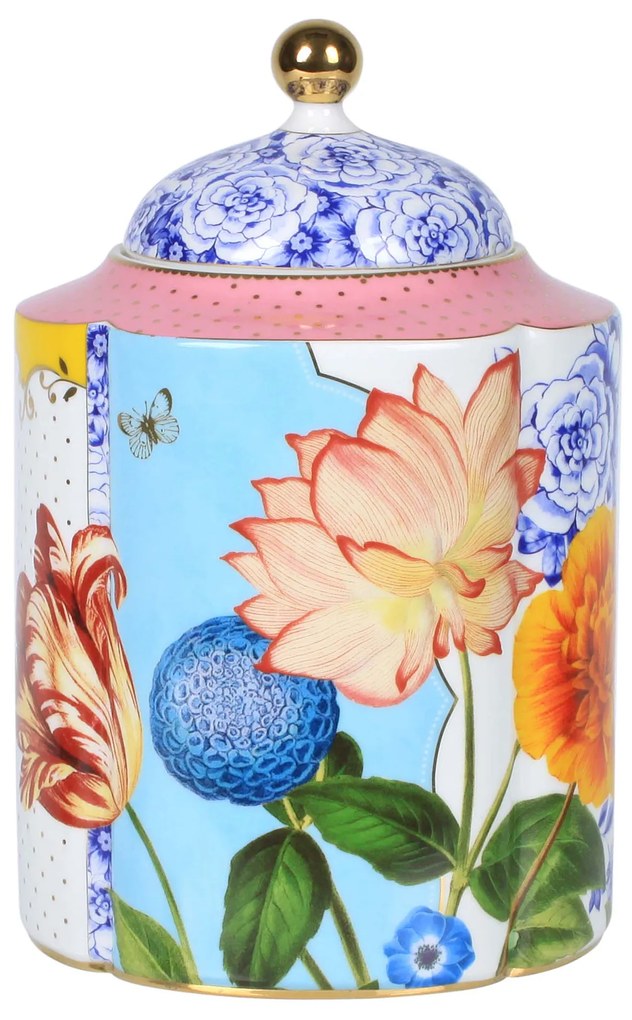 Pip Studio Royal Multi porcelánová dóza 2,75l, barevná (porcelánová dóza)