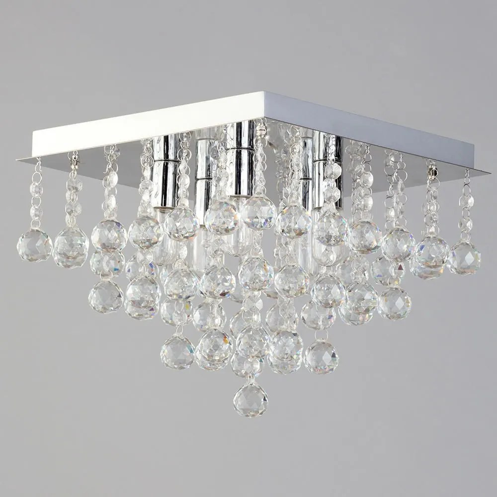 Toolight Stropní křišťálová lampa Plafon APP515-4C Cristal