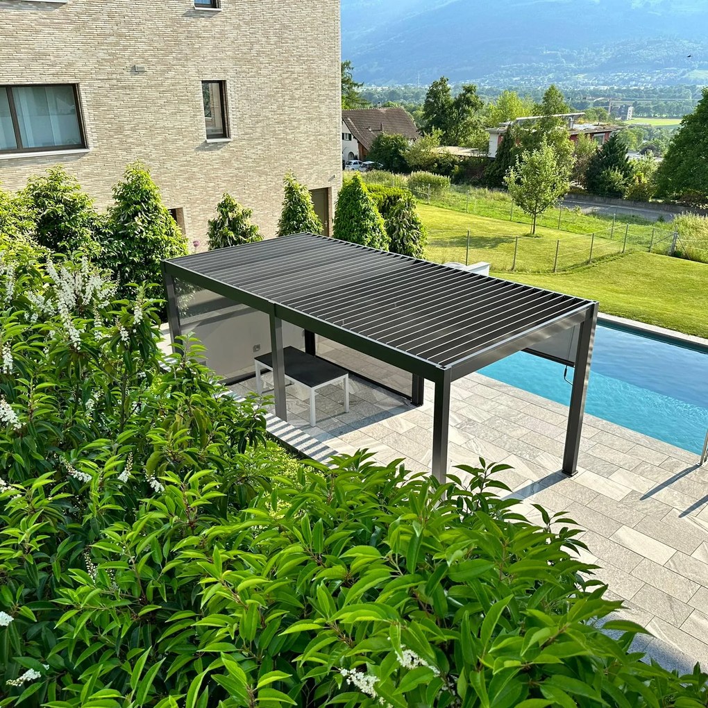 Outdoor Creations Hliníková pergola s lamelami HORIZON PRIME 400x600cm 6 stojek Barva: Bílá RAL 9016