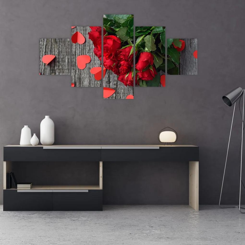Obraz růží (125x70 cm)