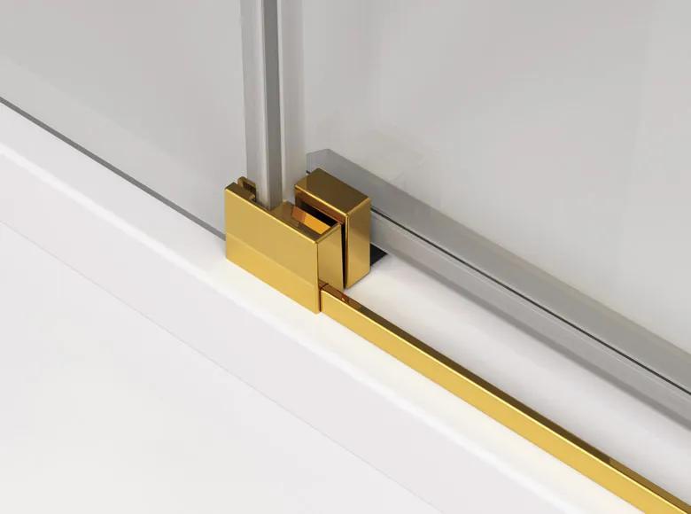 Sanswiss CADURA CAS2 posuvné sprchové dveře 110 cm Šířka: 1100 mm, Profil: Zlatá, Sklo: Hladké čiré