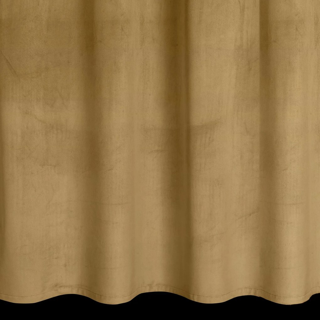 ZATEMŇOVACÍ ZÁVĚS NA PÁSCE ANTARA 140X300 CM TMAVĚBÉŽOVÁ