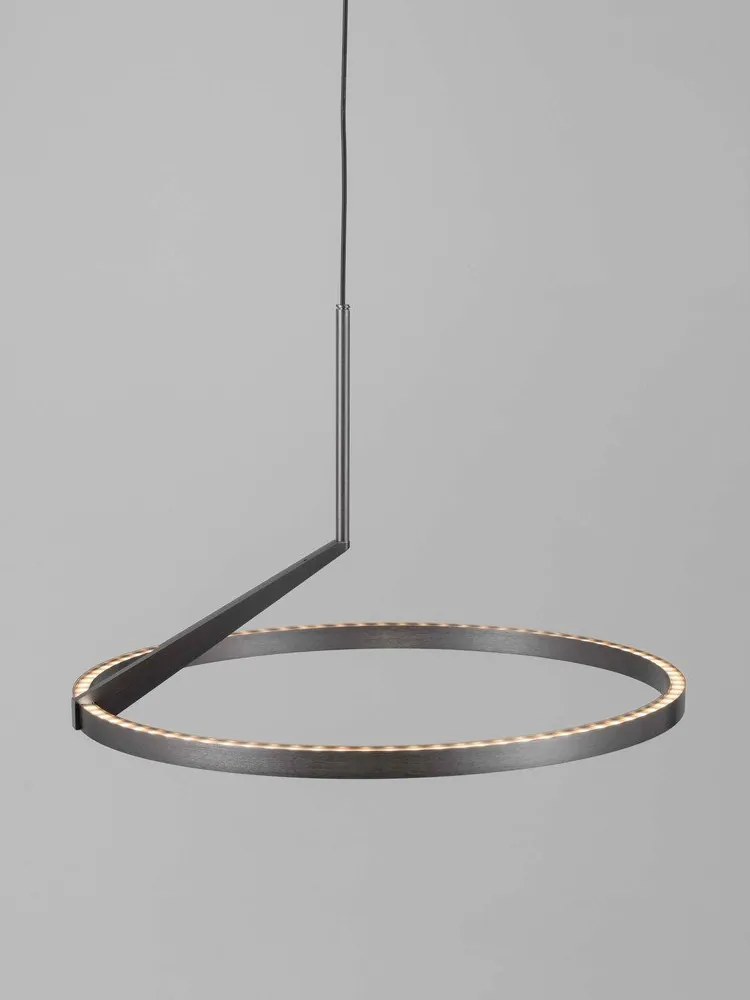 Hliníkové LED stmívatelné závěsné svítidlo ve stříbrné barvě ø 60 cm Tilia – Nova Luce