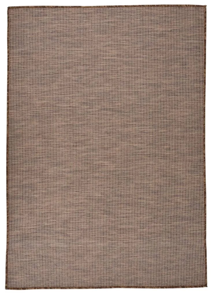 Venkovní hladce tkaný koberec 160x230 cm hnědá 340790
