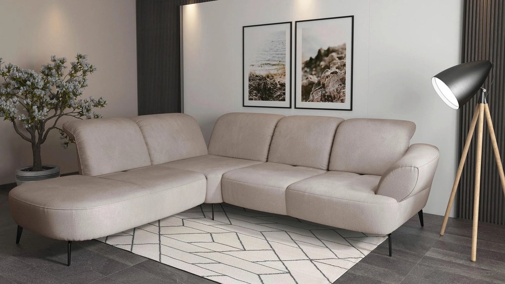 XXXLutz ROHOVÁ SEDAČKA, textil, šedobéžová Sit & More - Sedací soupravy - 00014401321N