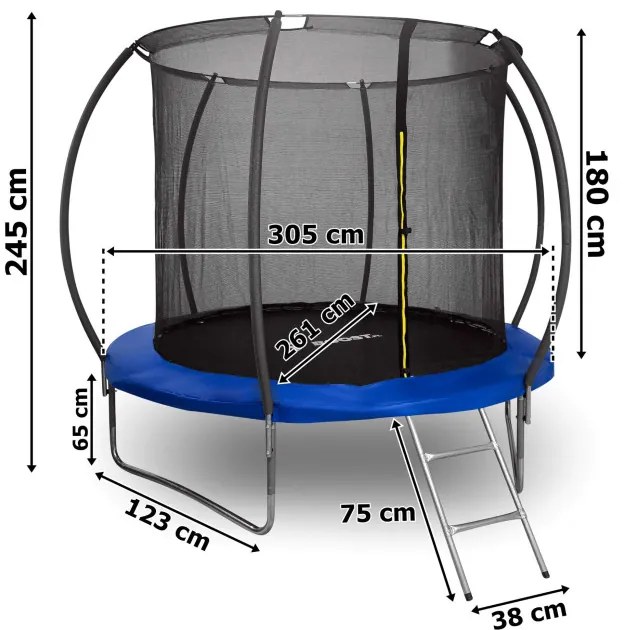 Trampolína HENZEN FT10 modrá