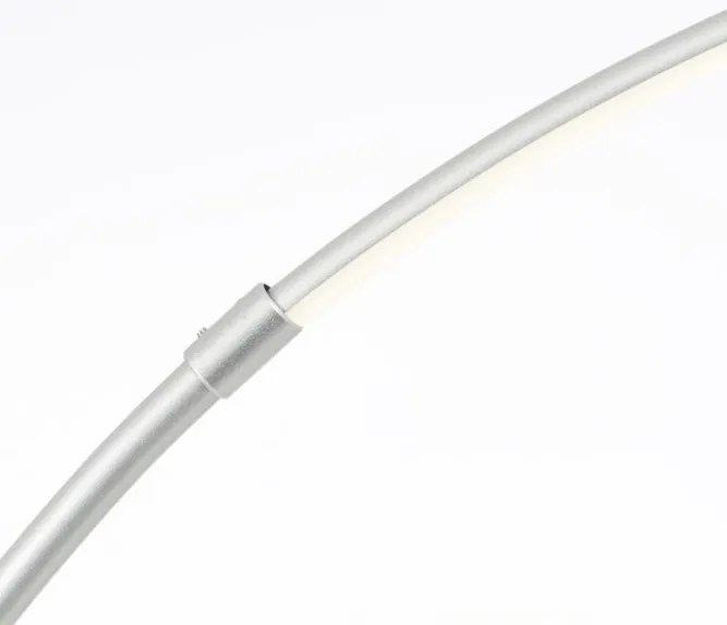Brilliant G70611/21 Stmívatelná stojací lampa s LED BOW CCT stříbrná