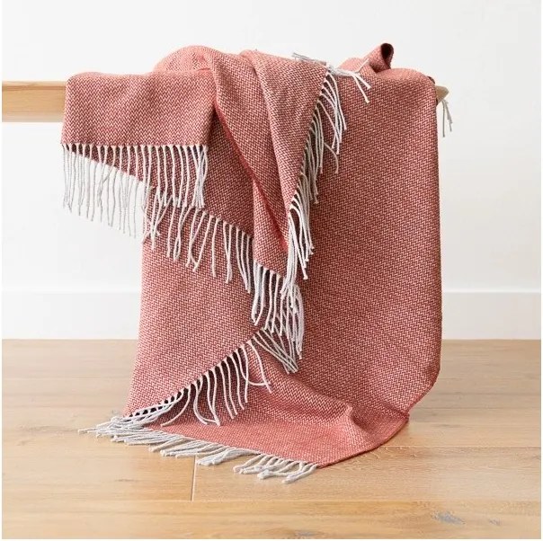 LinenMe Terra Cota Cotton Throw Valeria
