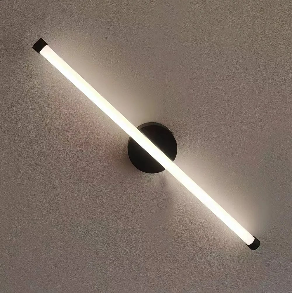 Toolight Toolight, LED nástěnné svítidlo 60cm, 12W, 3000K, LHJ069-W, černá matná, OSW-60037