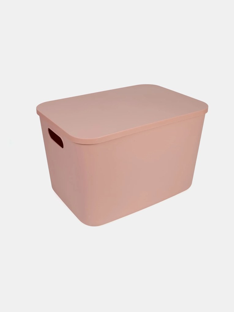 Sinsay - Úložný box s víkem - pastelová růžová