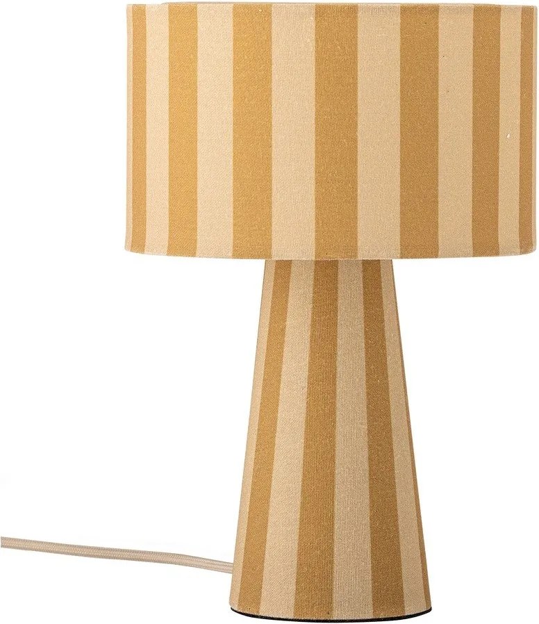 Žlutá látková stolní lampa s textilním stínidlem (výška 30 cm) Emmie – Bloomingville