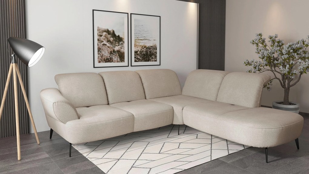 XXXLutz ROHOVÁ SEDAČKA, textil, béžová Sit & More - Sedací soupravy - 000144013283