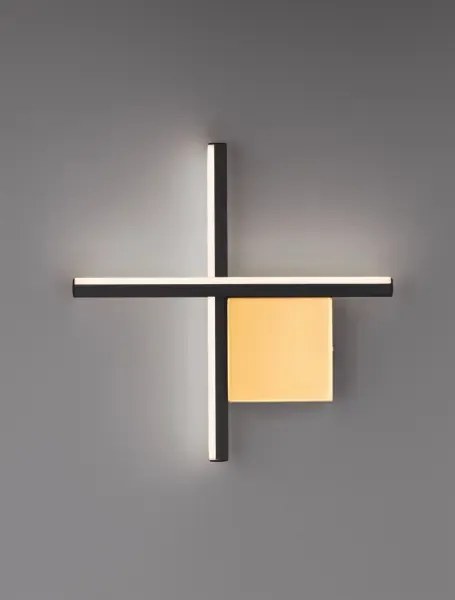 Designové nástěnné svítidlo Cross 30 zlatá