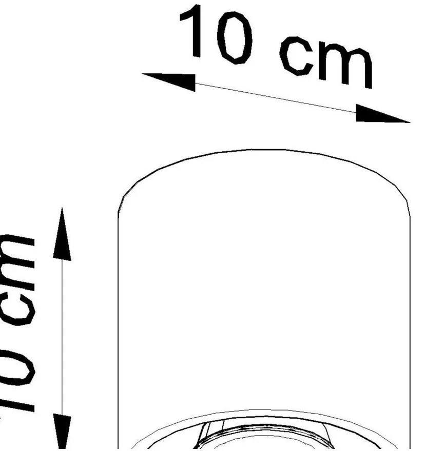 Černé stropní svítidlo Sollux Roda
