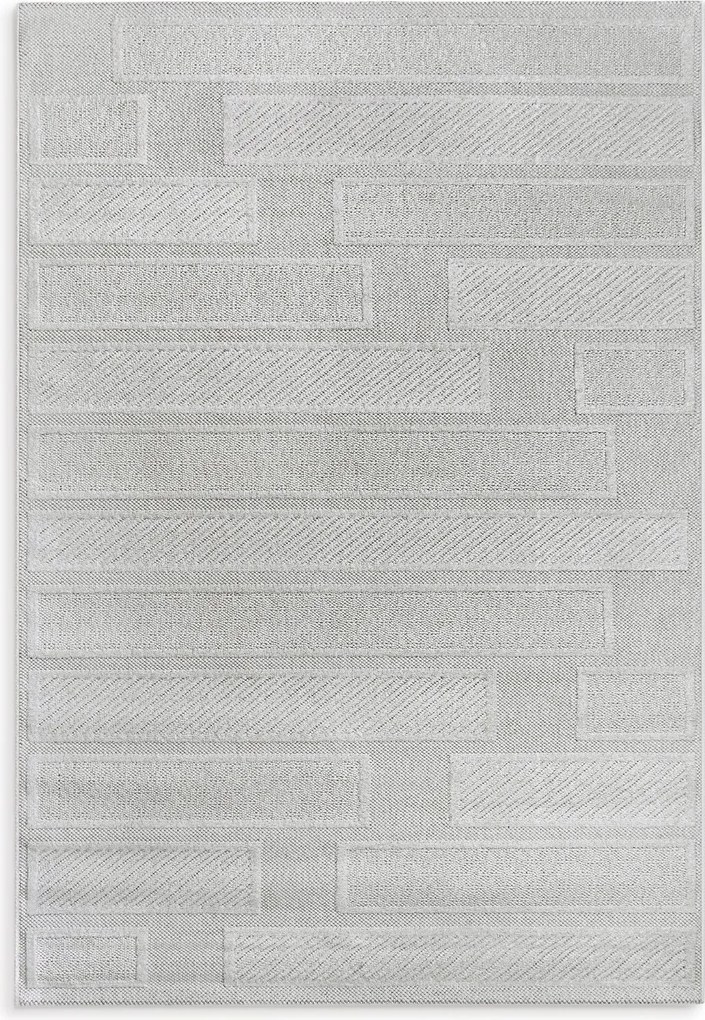 Koberec Porto1, 200x290 cm, stříbrný