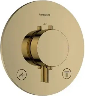 Hansgrohe - Termostatická baterie pod omítku, pro 2 spotřebiče, leštěn