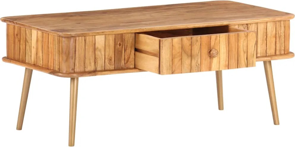 Konferenční stolek 100 x 50 x 40 cm masivní akáciové dřevo 289650