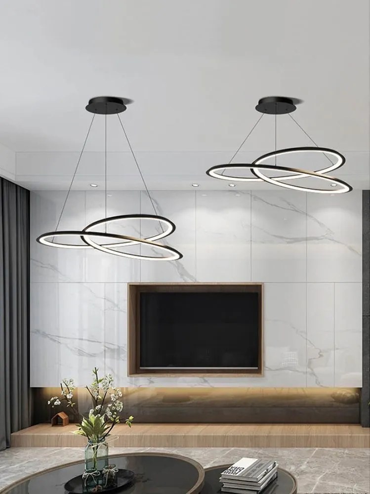Toolight, LED závěsné svítidlo APP1194-CP, černá-bílá, OSW-40025