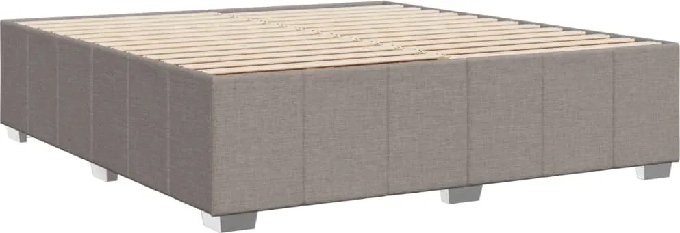 Rám postele bez matrace taupe 180 x 200 cm textil 3284857