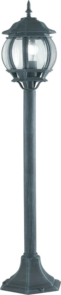 FAN LANT-SANTIAGO/P1 Sloupkové svítidlo PALETTO SANTIAGO černá/zelená, 1xE27, IP44, 110,3 x 21 cm - FANEUROPE