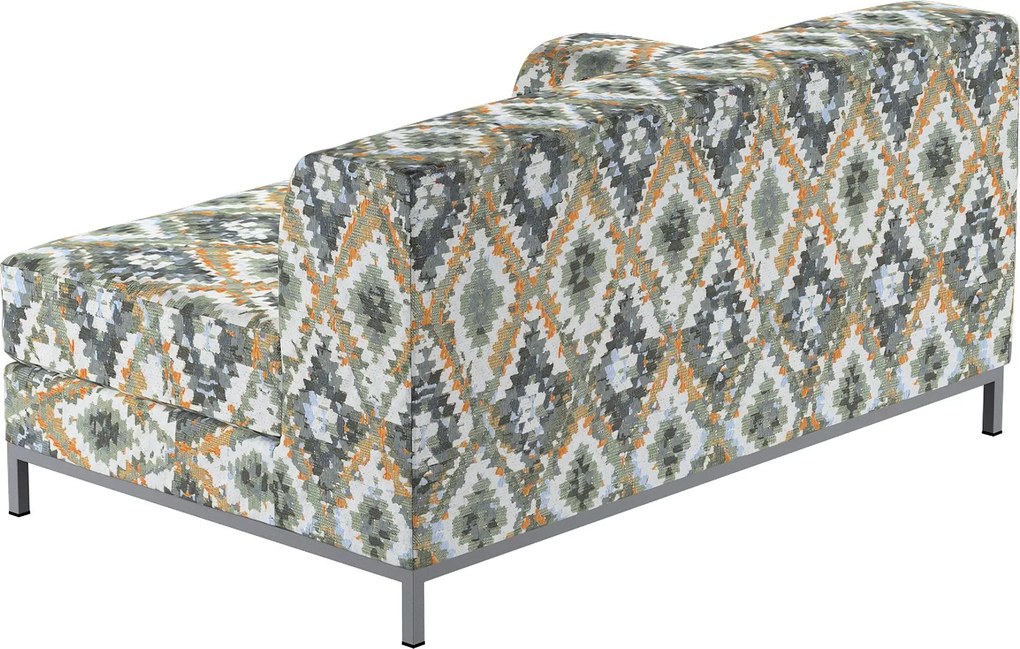 Potah na pohovku IKEA , levé provedení Kramfors 2-místná barva modrá látka pletený vzor, vzorované