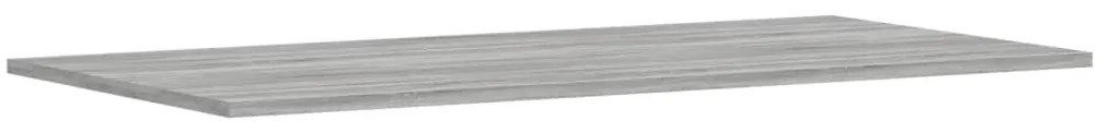 Nástěnné police 4 ks šedé sonoma 100x50x1,5 cm kompozitní dřevo - Default Title