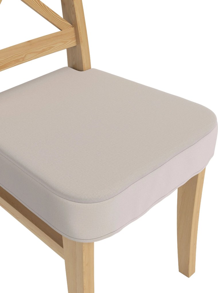 Sedák na židli IKEA Ingolf barva béžová látka sametová