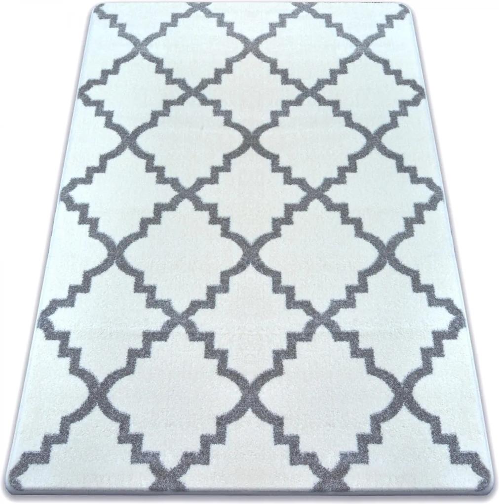 Kusový koberec SKETCH Mria bílo-šedý 160x220