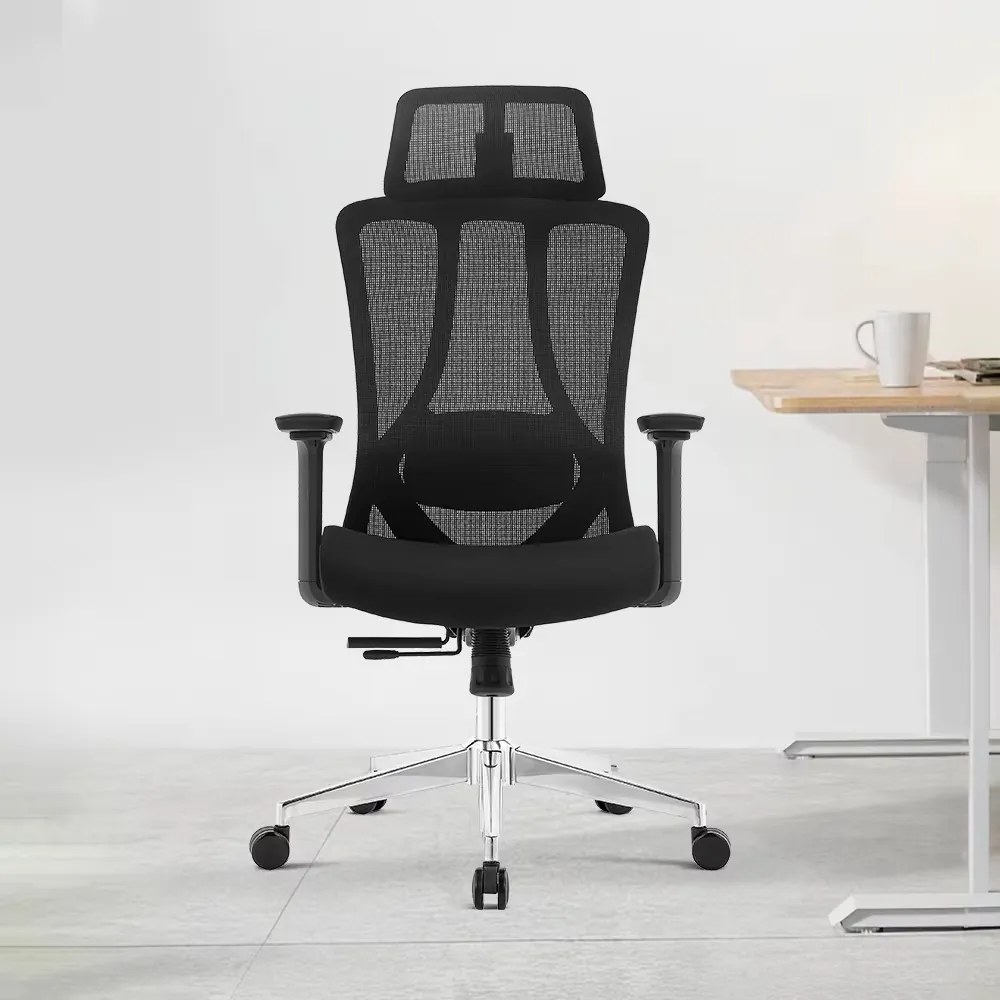 Kancelářská ergonomická židle Neoseat DIBERTI — síť / látka, černá, nosnost 150 kg