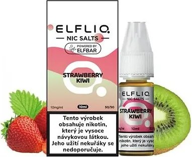 Elfliq Salt Jahoda a kiwi 10ml (10mg)