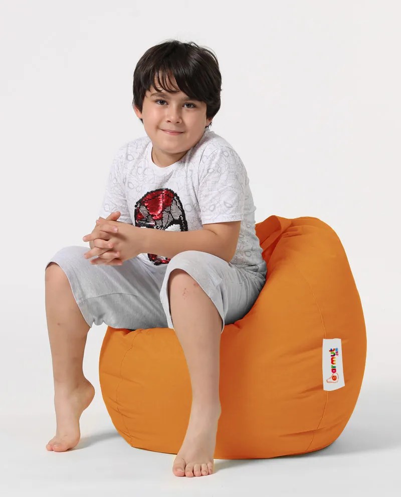 Atelier del Sofa Zahradní sedací vak Premium Kids - Orange, Oranžová