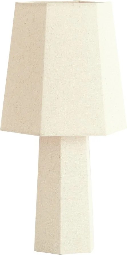 Krémová stolní lampa s textilním stínidlem (výška 50 cm) Musabo – Light & Living