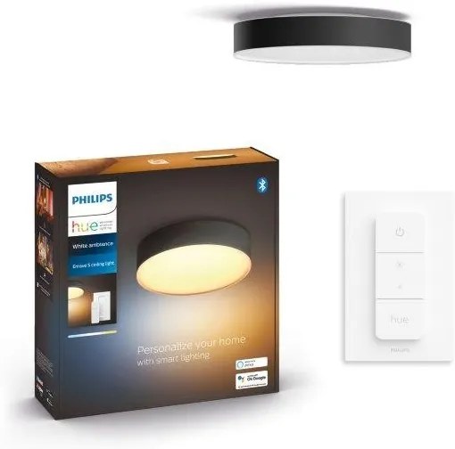 Stropní světlo philips hue enrave s černá