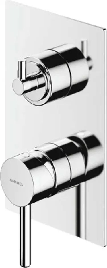 OMNIRES Y - Baterie pod omítku, pro 3 spotřebiče, s tělesem, chrom Y1237-KCR