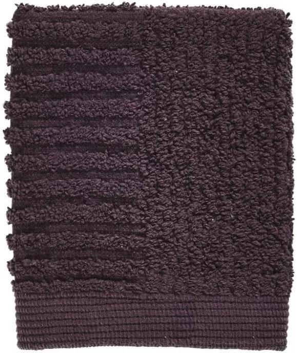 Tmavě fialový ručník ze 100% bavlny na obličej Zone Classic Velvet Pur, 30 x 30 cm