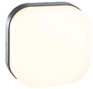 ACA Lighting Zahradní nástěnné LED svítidlo FABIO 10W/230V/3000K/630Lm/120°/IP65, tmavě šedé