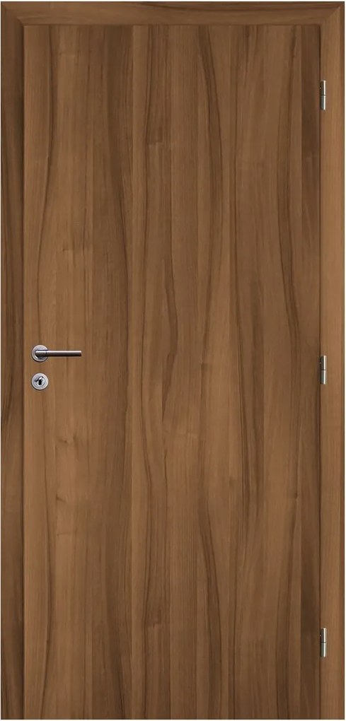 Solodoor Interiérové dveře 70 P, 70 × 197 cm, fólie, pravé, ořech královský, plné